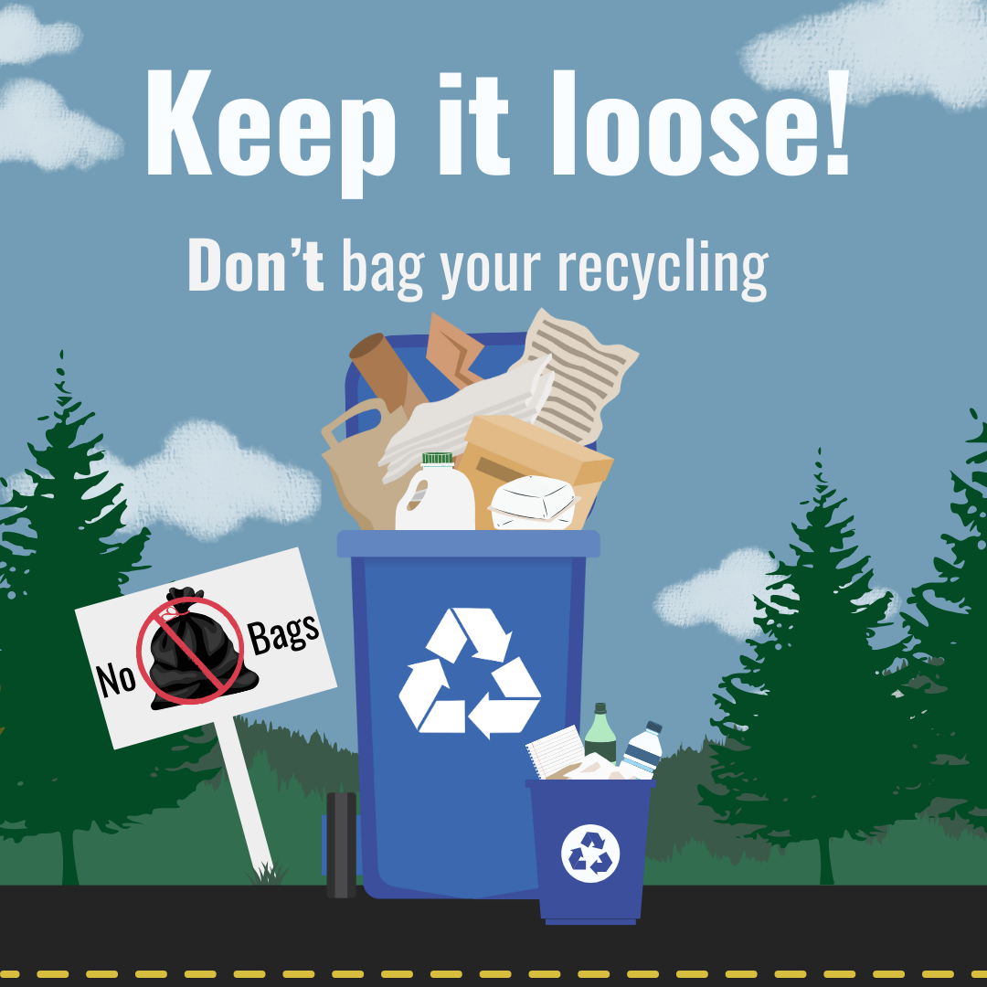Keep Recycling Loose! (Not in Bags) - ACSWMD